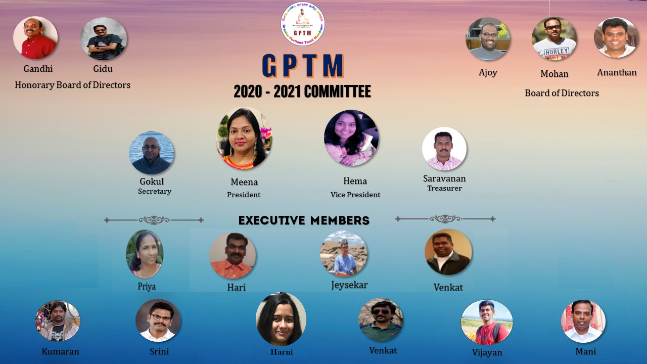 2020-2021 Team - Greater Portland Tamil Mandram